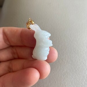 Rabbit Jadeite Jade Pendant, Light Green, Natural Grade A Jade, Burmese ...