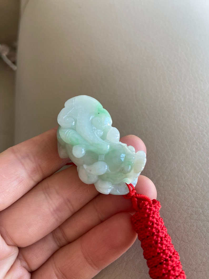 Chinese Pixiu 貔貅 Jadeite Jade Pendant Light Green Natural - Etsy