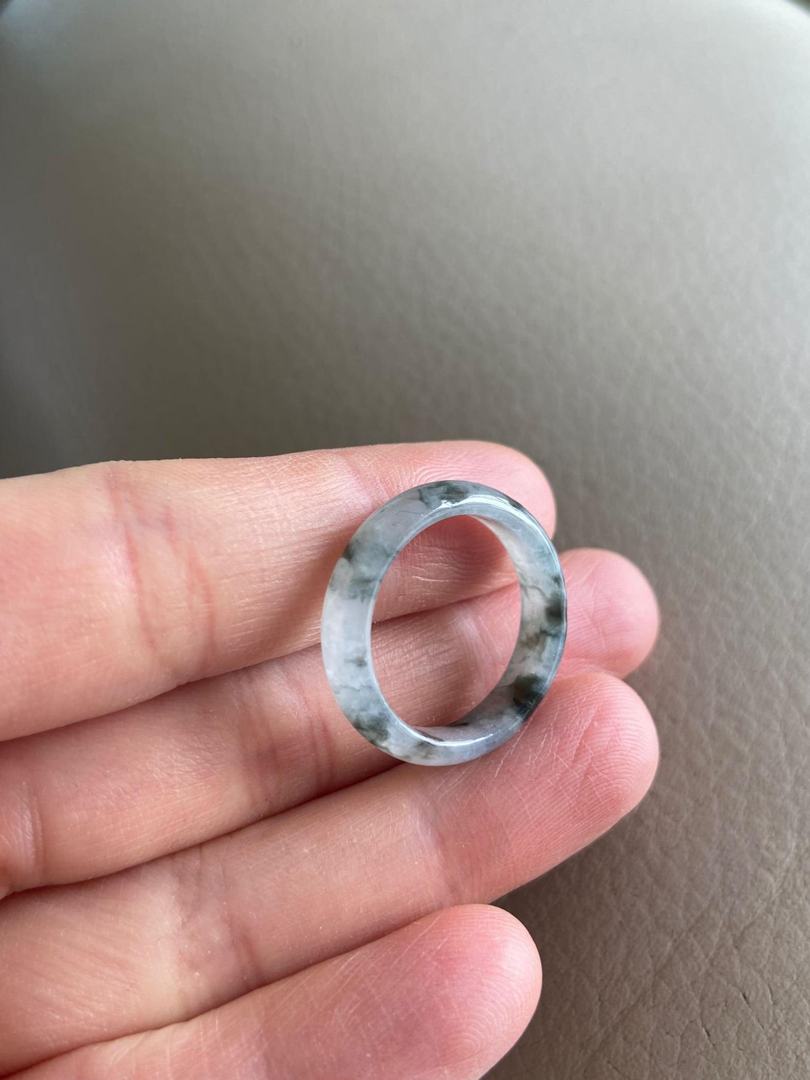 Jadeite Jade Ring, Size US 9, Light Green, Natural Grade A Jade ...