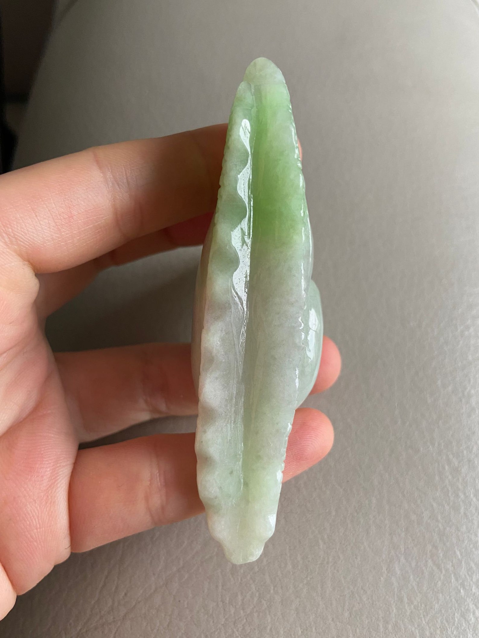 Snail Jadeite Jade Statue, Light Green, Natural Grade A Jade Certified ...