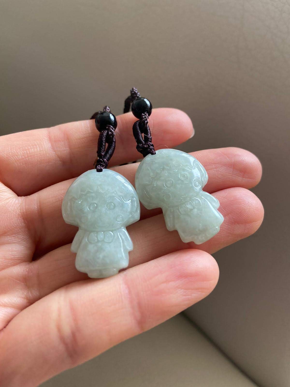 Japan Chibi Maruko Jadeite Jade Pendant for Necklace Light | Etsy