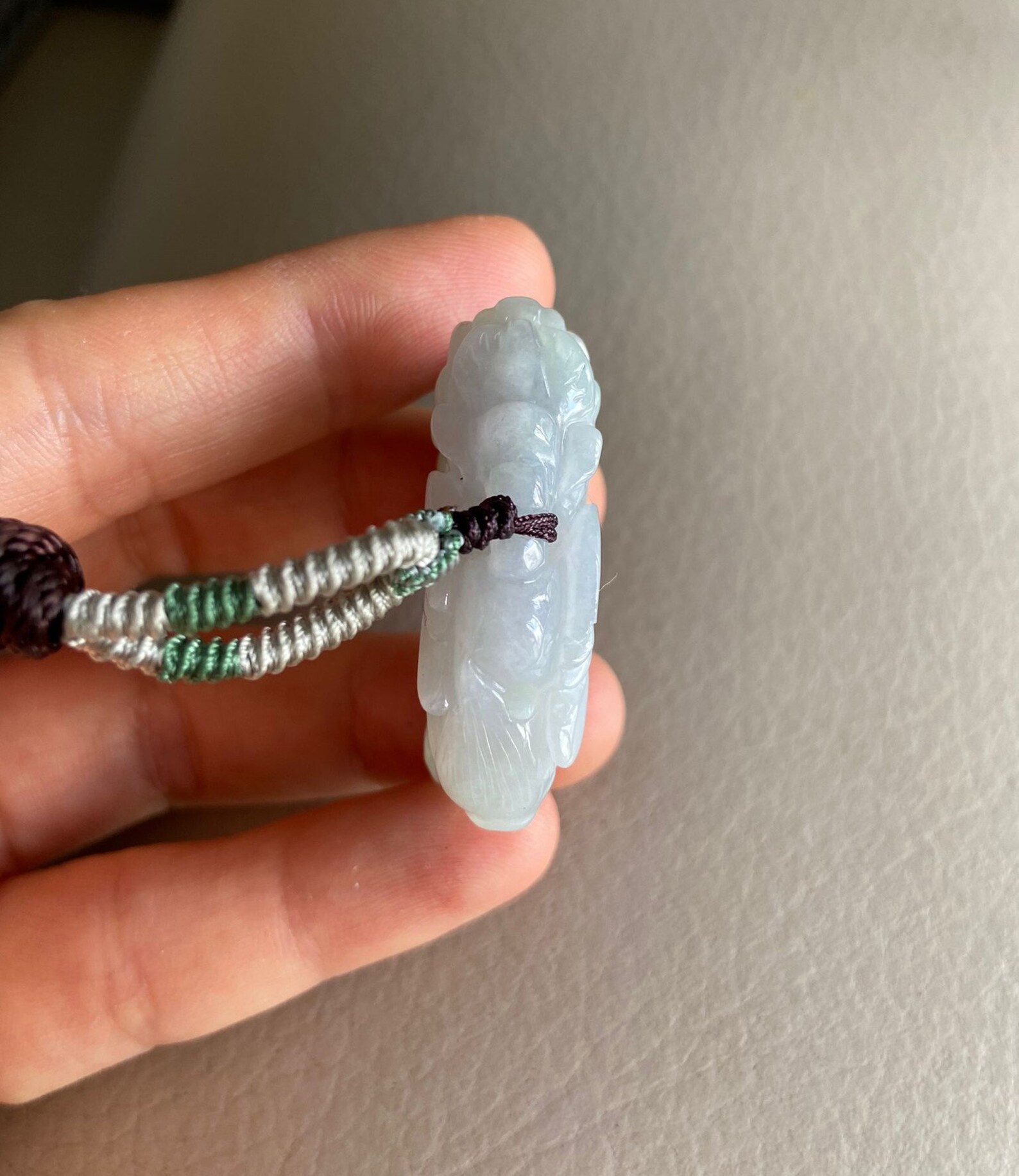Chinese Pixiu (貔貅) Jadeite Jade Pendant, Light Green, Natural Grade A ...
