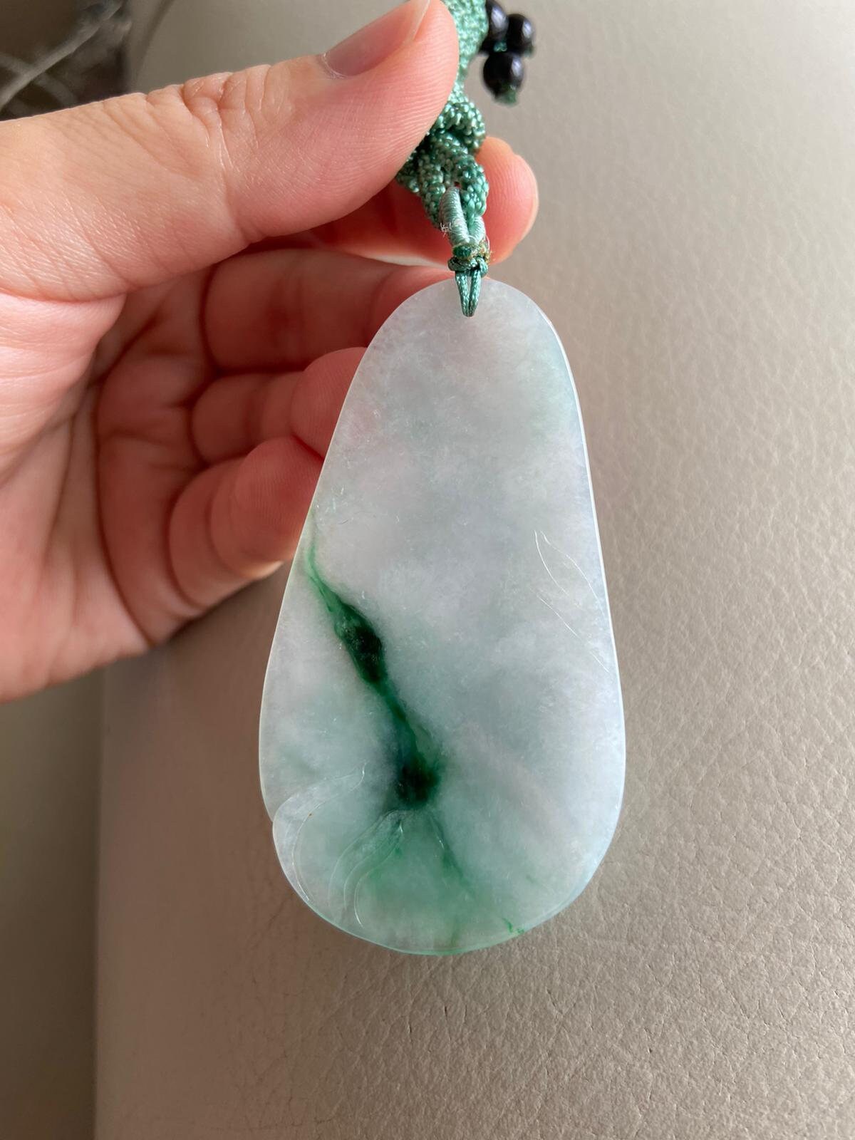 Flower Jadeite Jade Pendant, Light Green, Natural Grade A Type A Jade ...