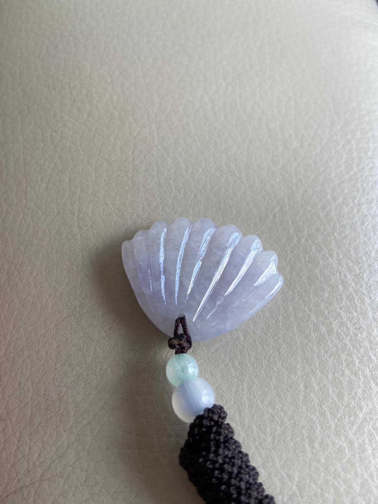 Shell Jadeite Jade Pendant, Light Lavender, Natural Grade A Jade, Burma ...