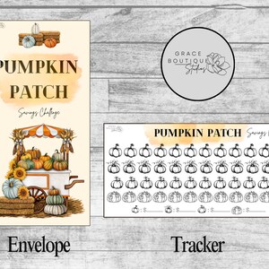 Pumpkin Patch Saving Challenge Bundle | Envelope, Tracker, Matching ...