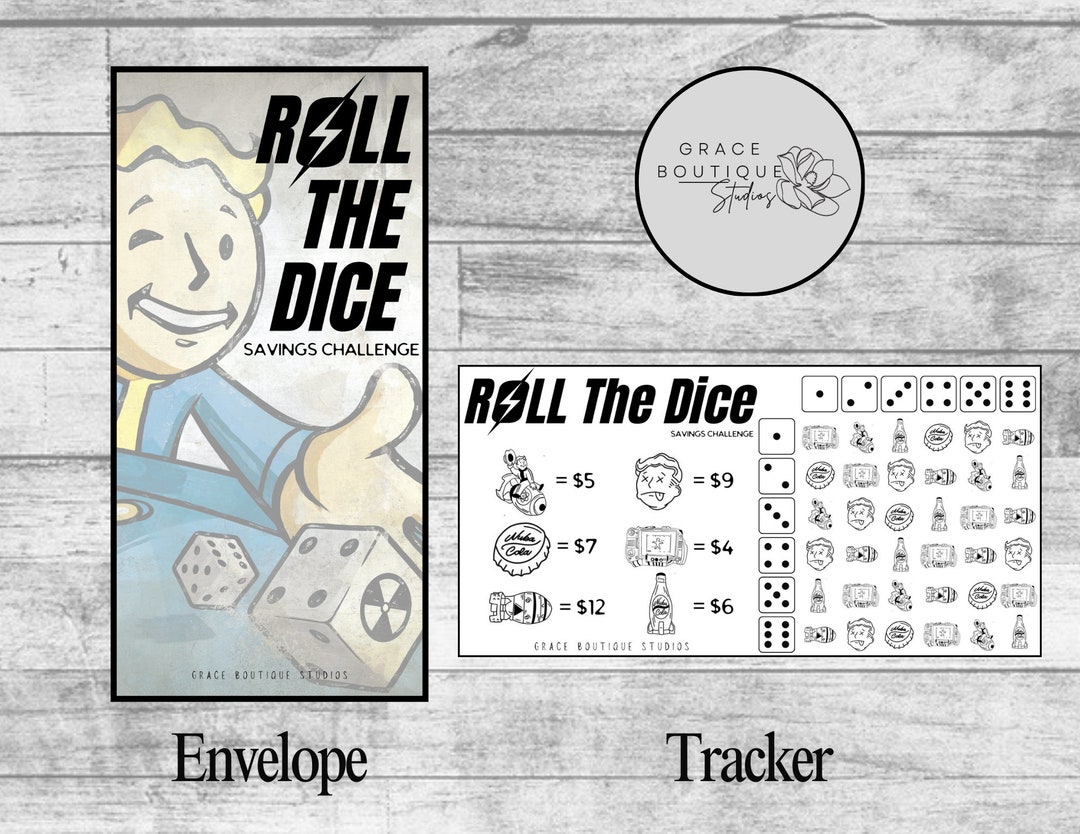 Fallout Roll the Dice | Game | Tracker, Handmade Envelope, Matching ...