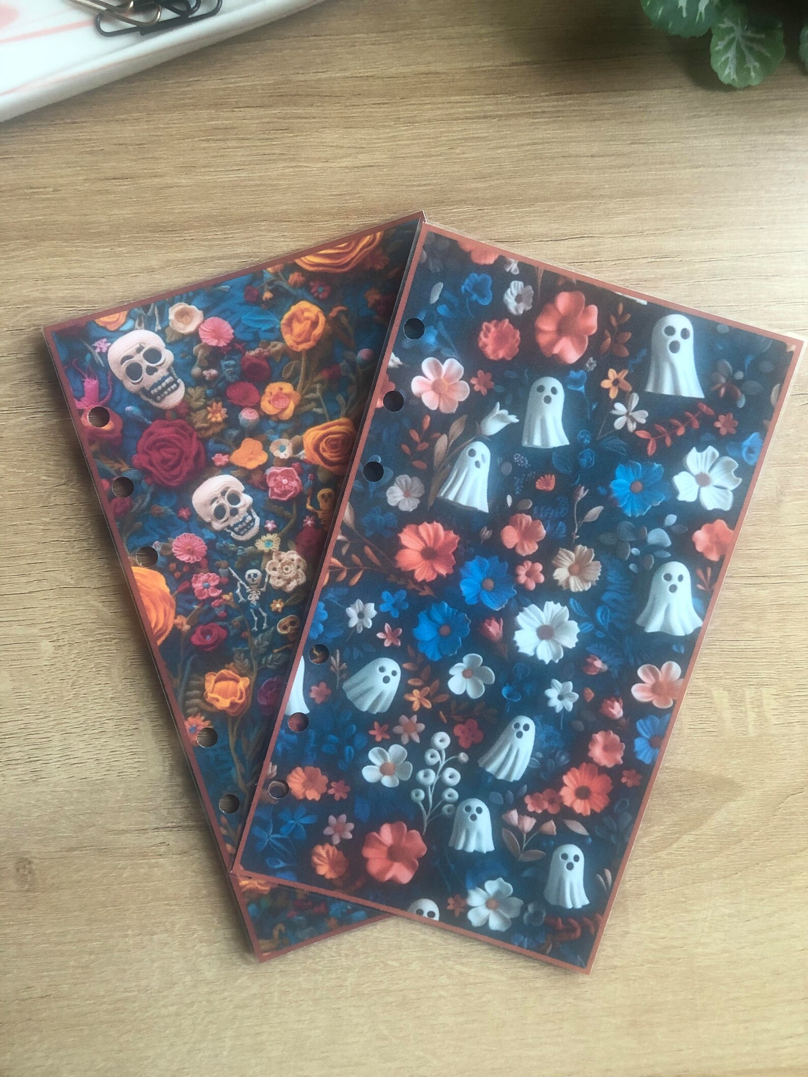 Ghost and Skull Cash Binder Dashboards Fits A6 or Personal Binders 2 ...