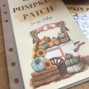 Pumpkin Patch Saving Challenge Bundle | Envelope, Tracker, Matching ...