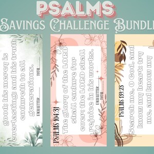 Psalms Savings Challenge Bundle - Color Each Letter Bible Verse - A6 - Etsy