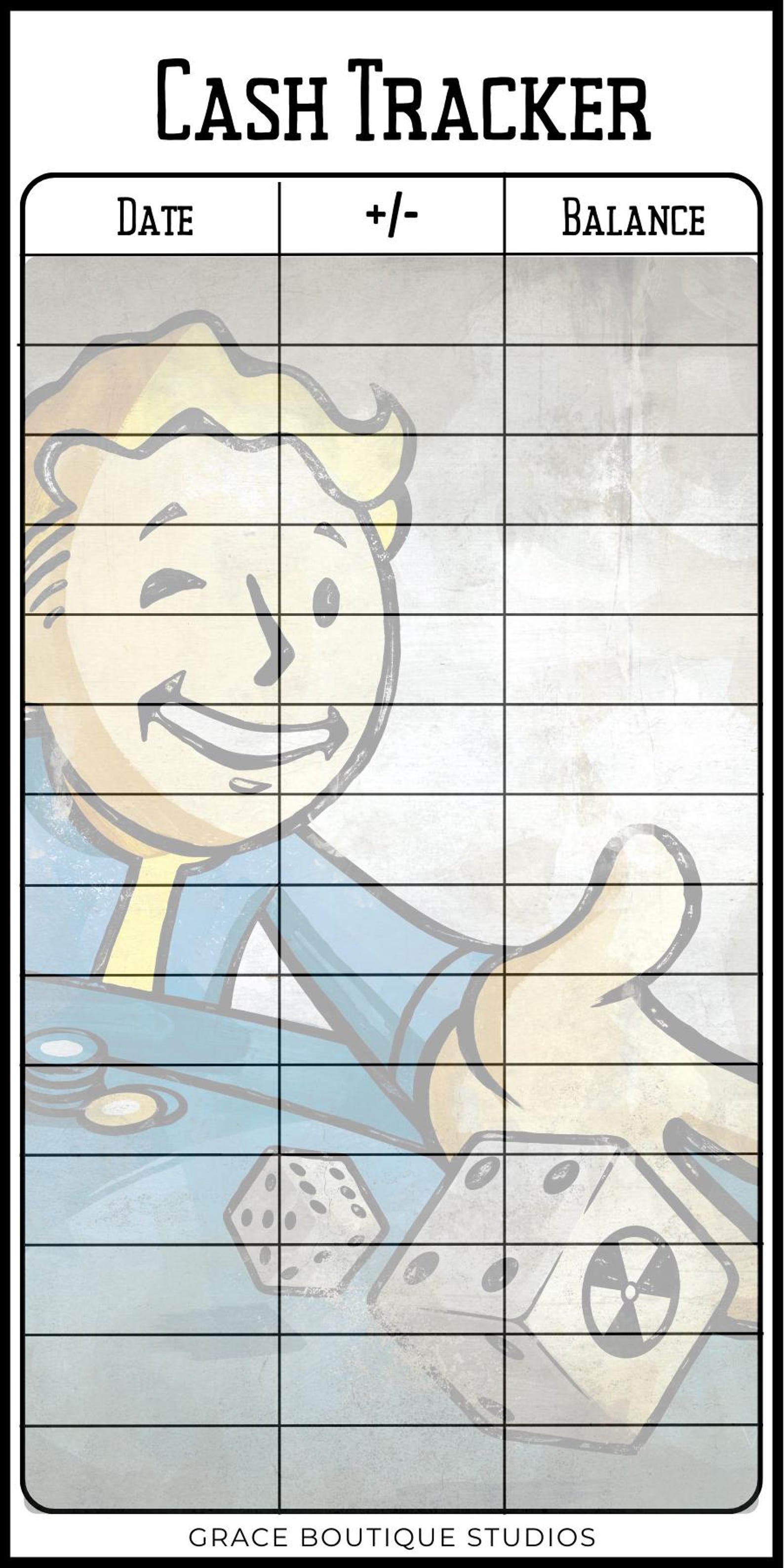 Fallout Roll the Dice | Game | Tracker, Handmade Envelope, Matching ...
