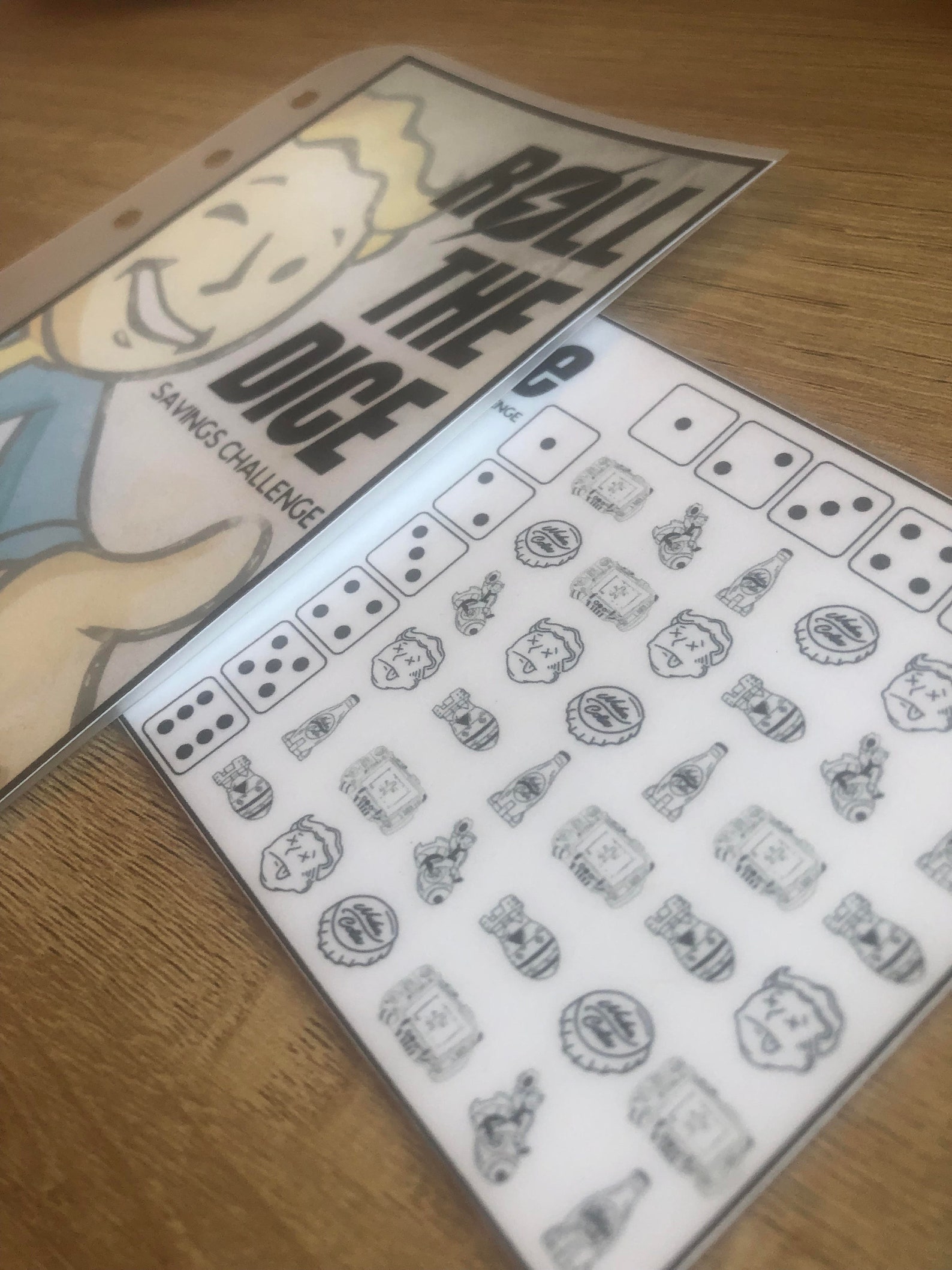 Fallout Roll the Dice | Game | Tracker, Handmade Envelope, Matching ...