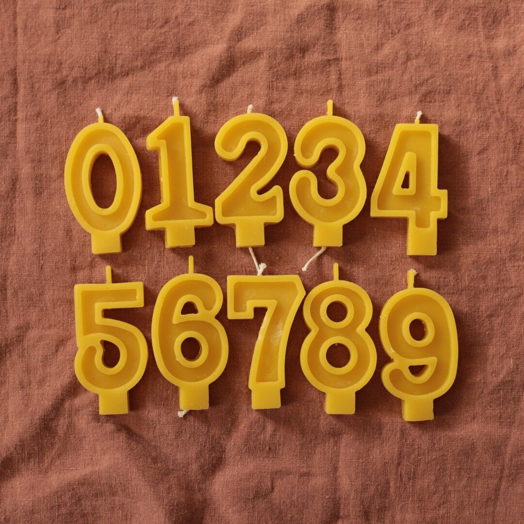 Birthday Candles Numbers | Beeswax Birthday Candle Numbers | Number ...