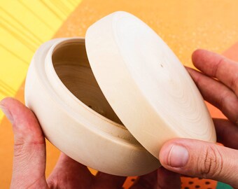 Round Wood Box | Etsy