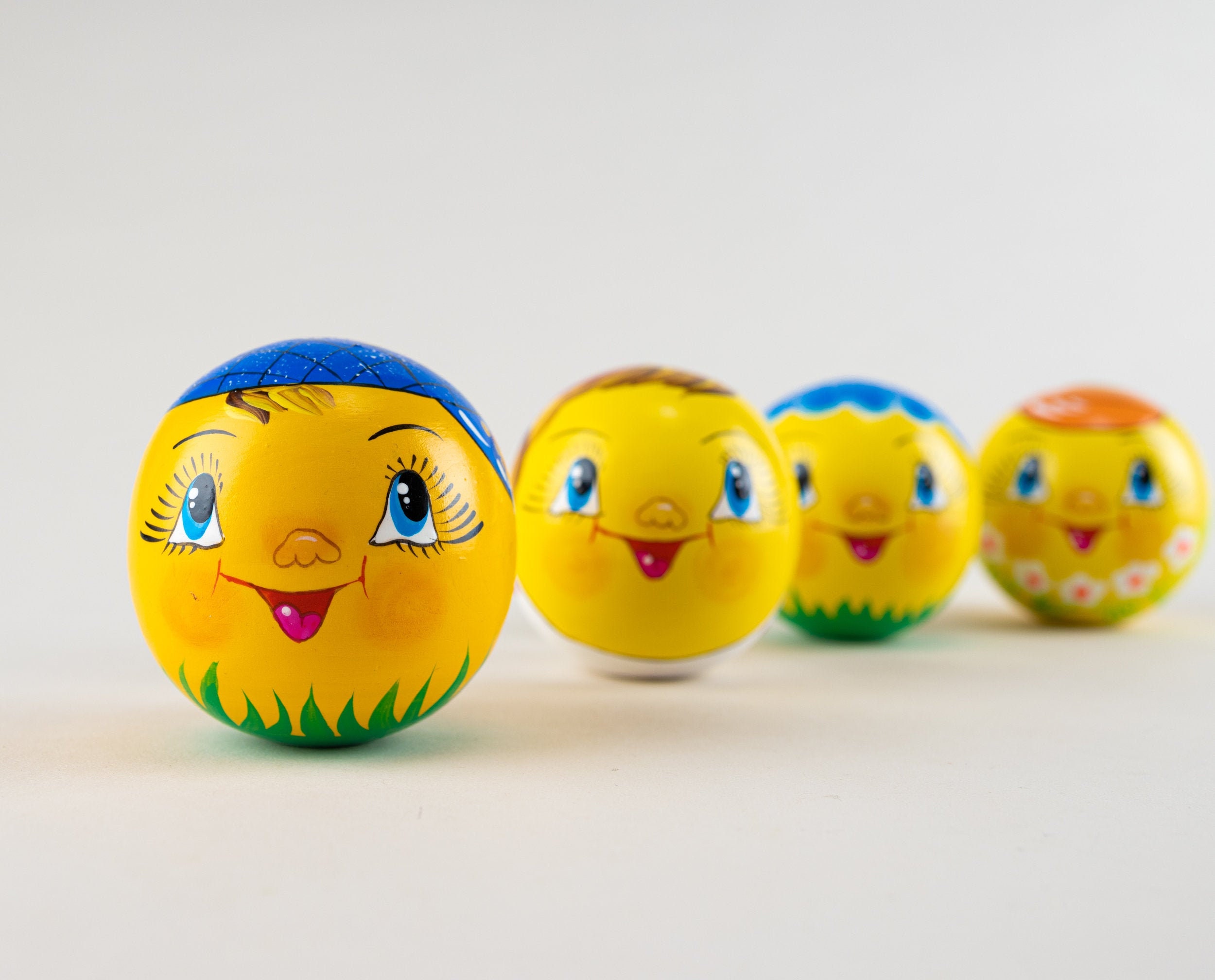 Musical roly poly doll Wooden ball roly poly toy Roly-poly | Etsy