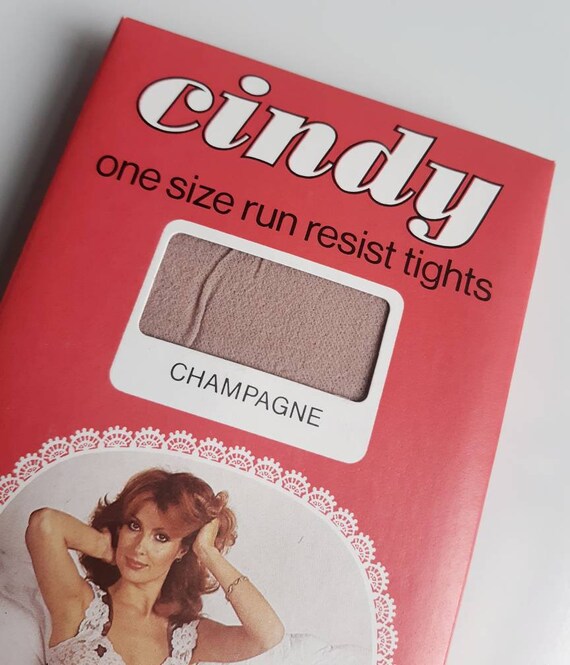 Vintage 1970s tights. 70s Deadstock vintage tan colou… - Gem