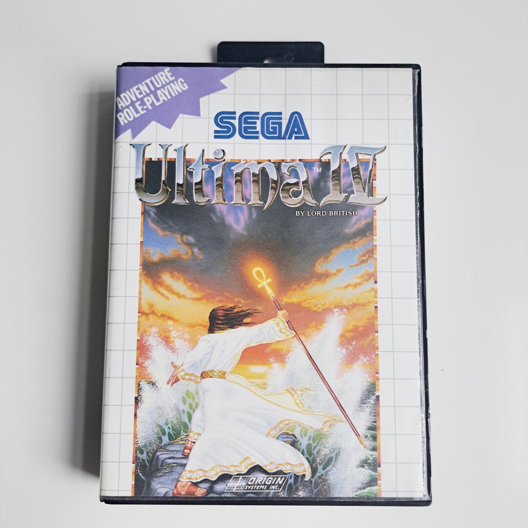 Vintage 1990 Ultima IV Video Game for the Sega Master System. Ultima IV ...