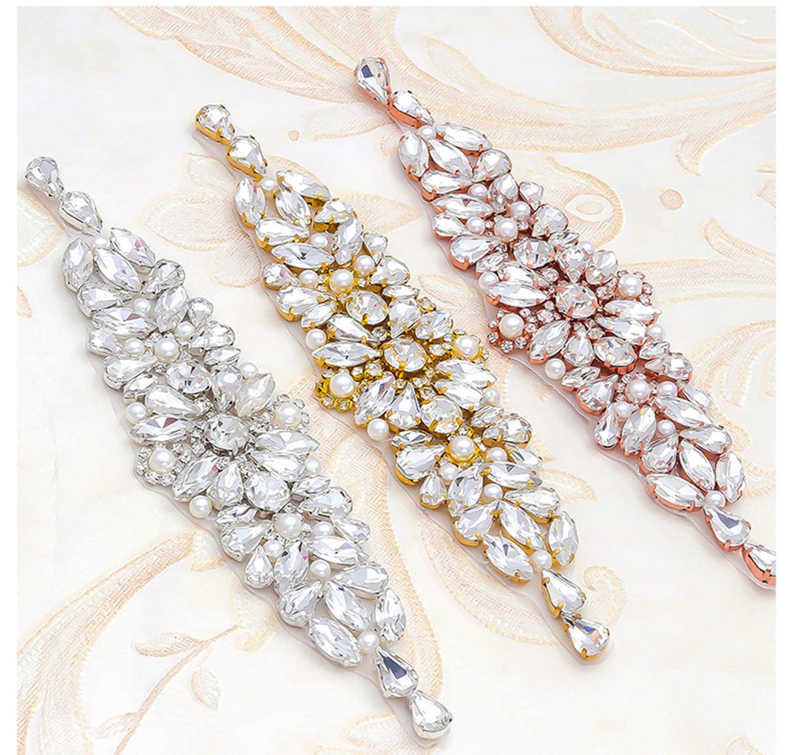 Sparkling Rhinestone Applique Diamante Appliques DIY Iron/glue - Etsy