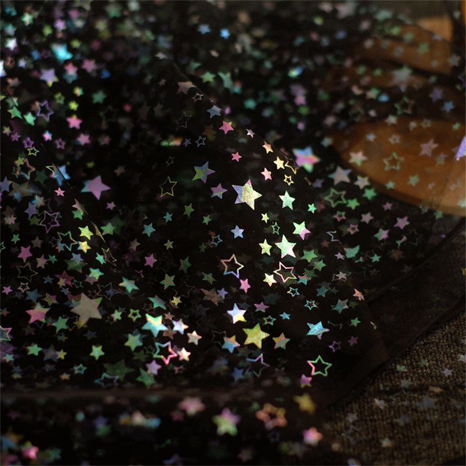 Star Print Lace Fabric Starry Sky Tulle Lace Mesh for Girl Princess ...