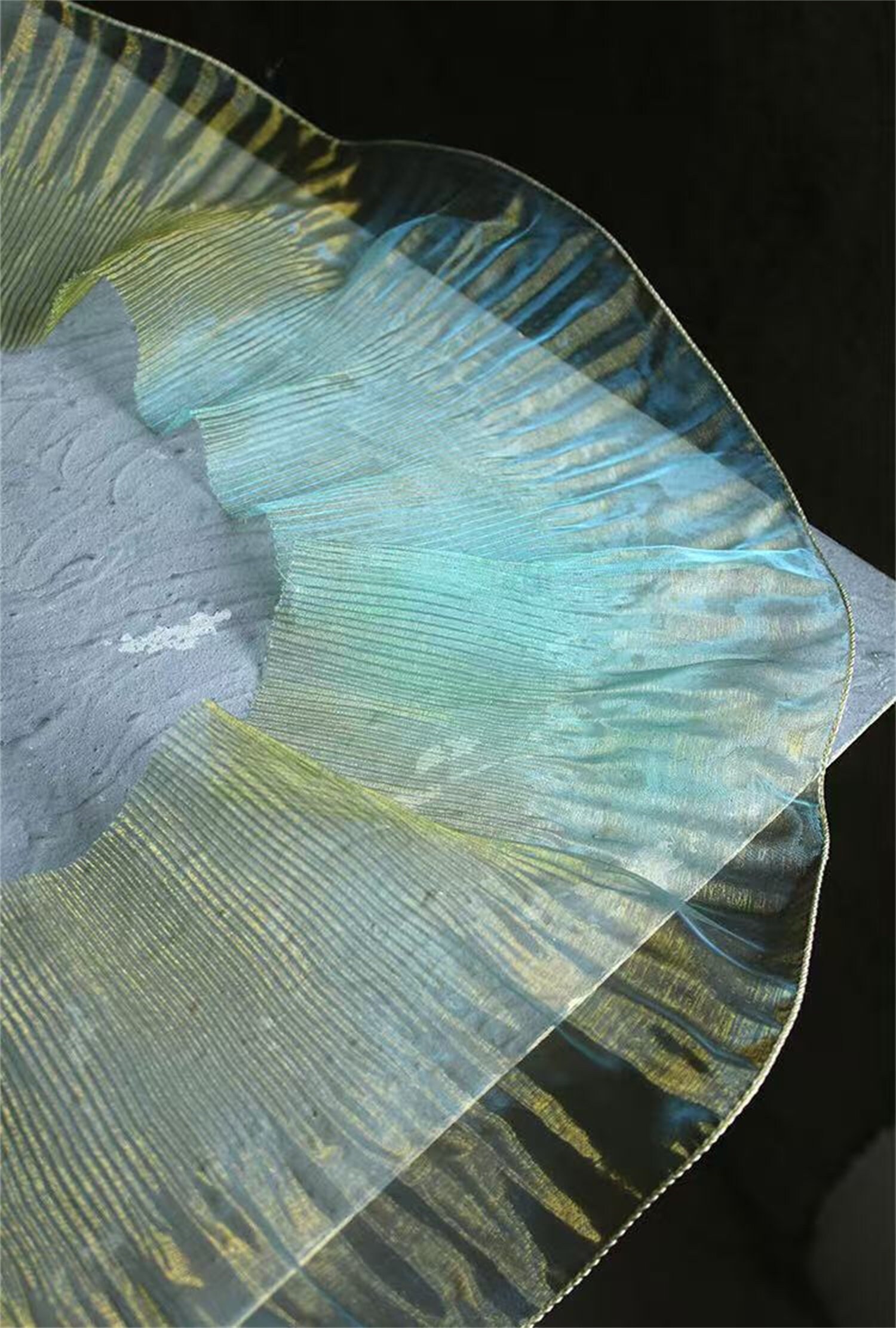 Pleated Ruffled Lace Trim Transparent Trim for Stage Dress Decoration ...