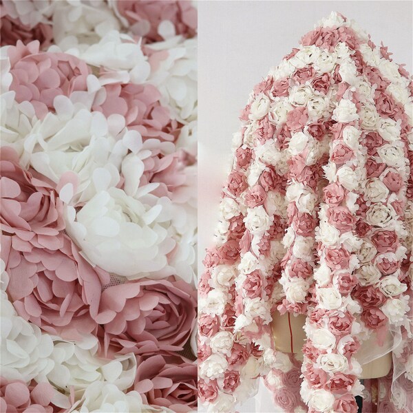 Pink Chiffon Flower - Etsy