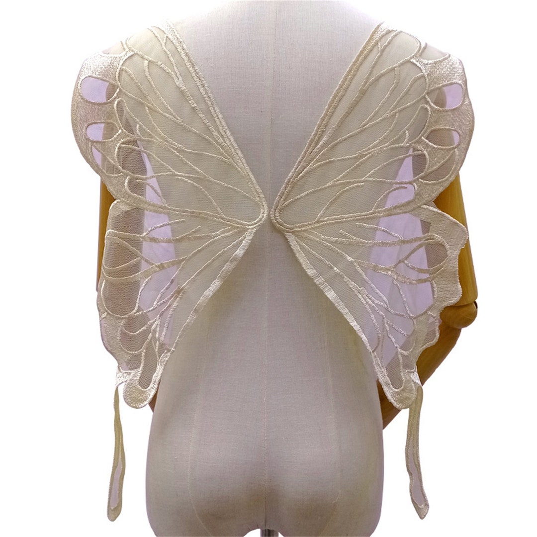 Angel Wings Lace Applique Lace Appliques Patch Sew on Wedding Bridal ...