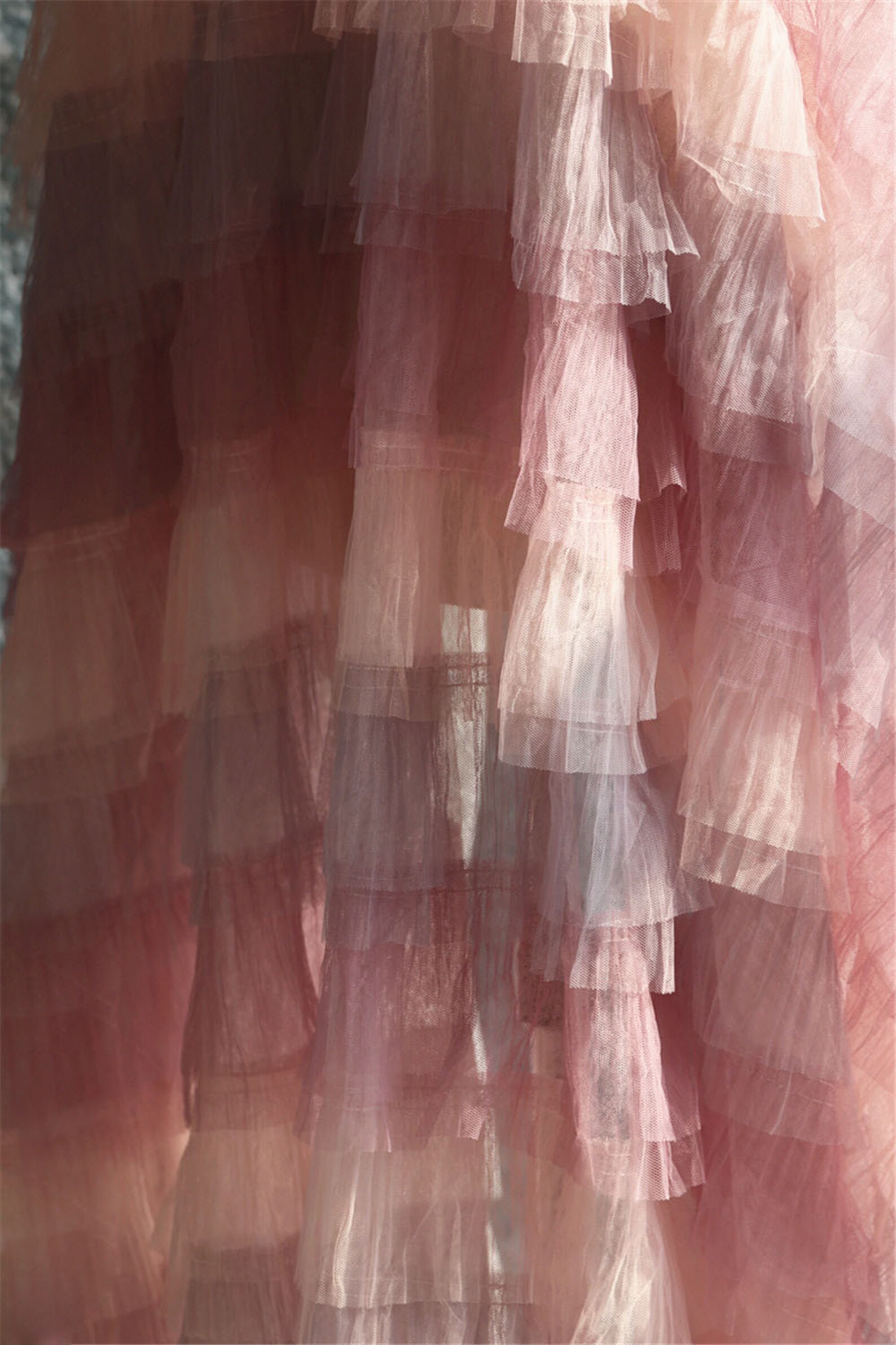 Gradient Pleated Lace Fabric Folded Tulle Lace Mesh for Girl - Etsy