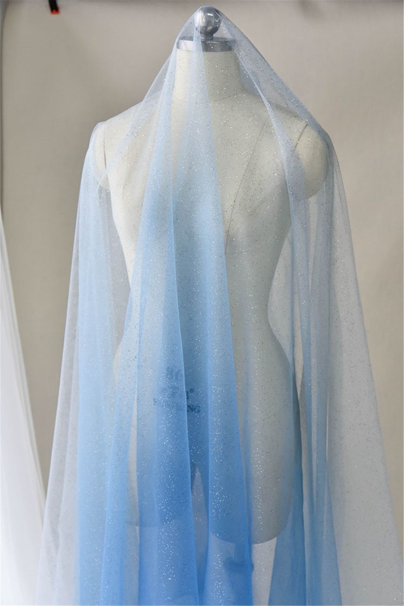 5 Colors Gradient Lace Fabric With Glitter Sequin Tulle Lace - Etsy