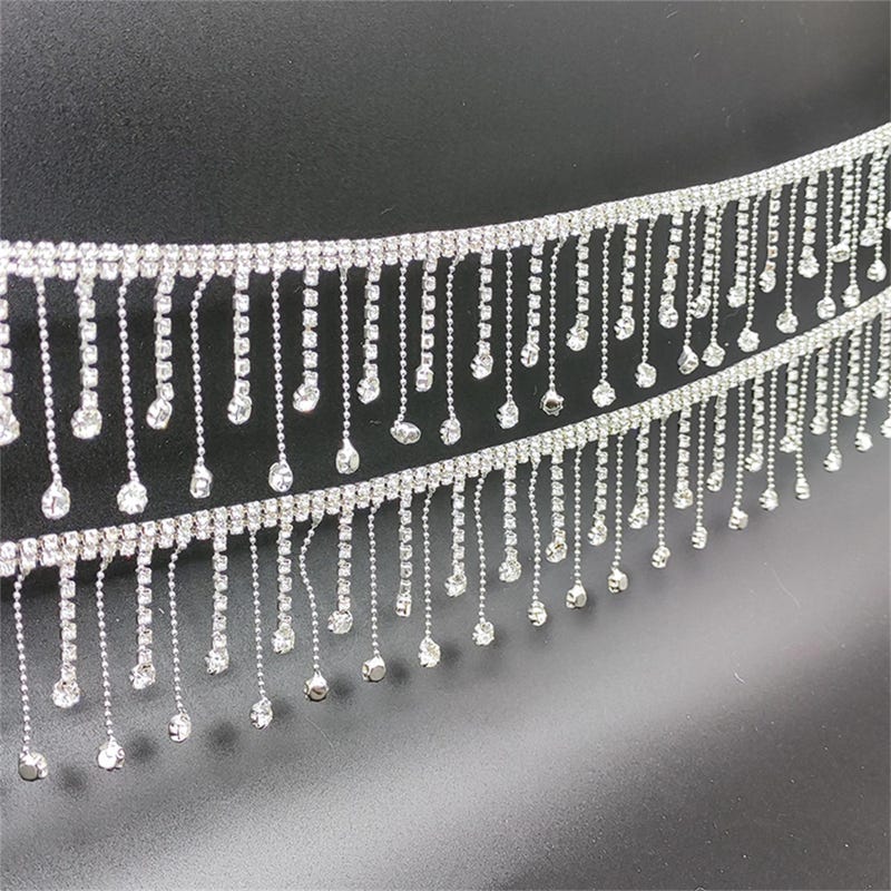Rhinestone Trim - Etsy