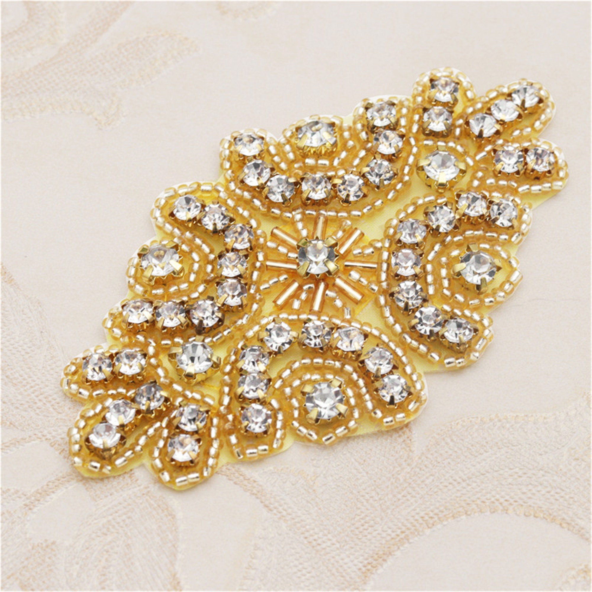 Handmade Rhinestone Applique Shoe Clips Diamante Appliques DIY | Etsy