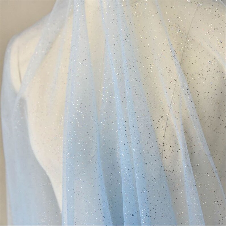 5 Colors Gradient Lace Fabric With Glitter Sequin Tulle Lace - Etsy