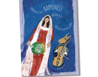 Violin Playing Goat Chagall - Etsy