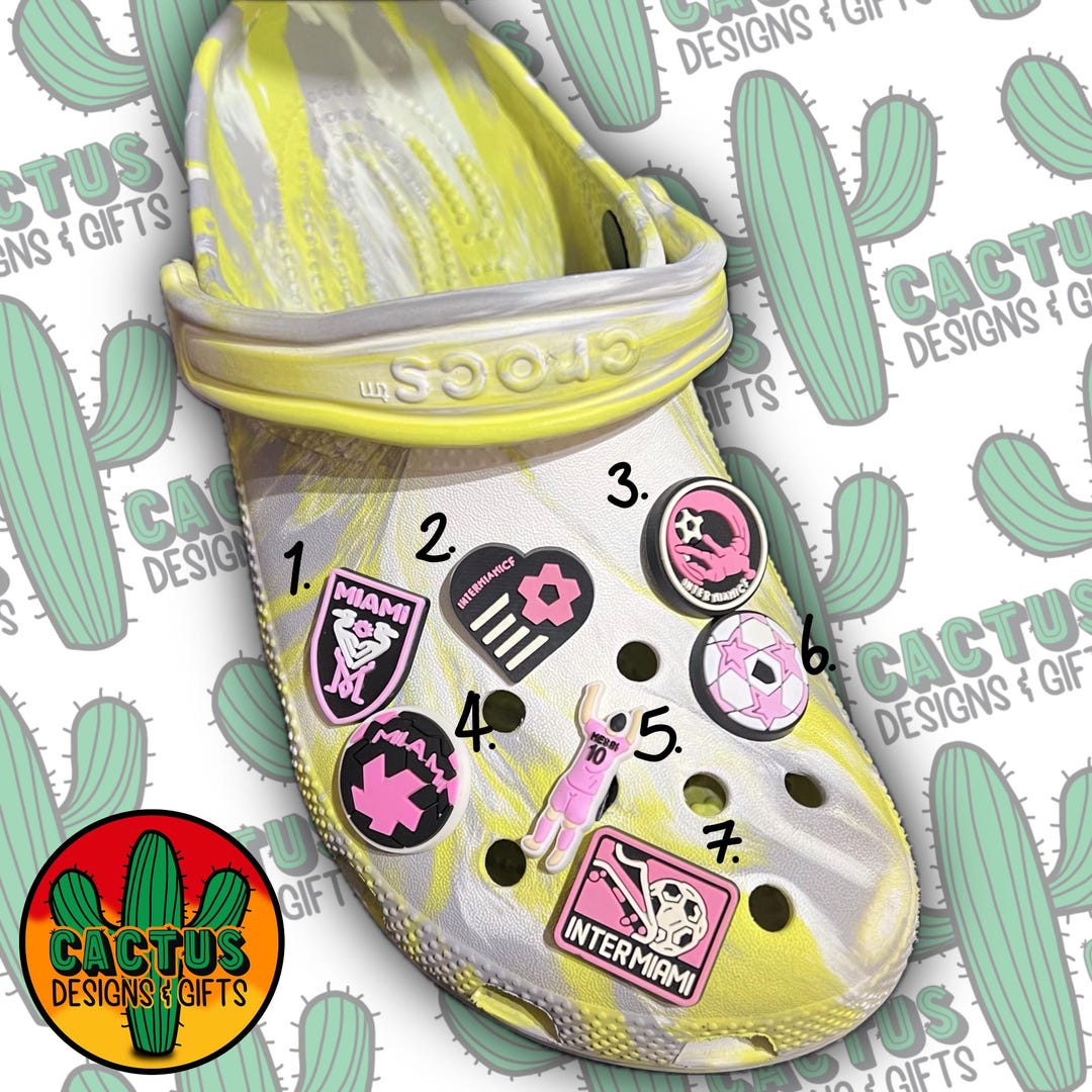Inter Miami, Messi | Croc Jibbitz, Shoe Charms, Jibbits - Etsy