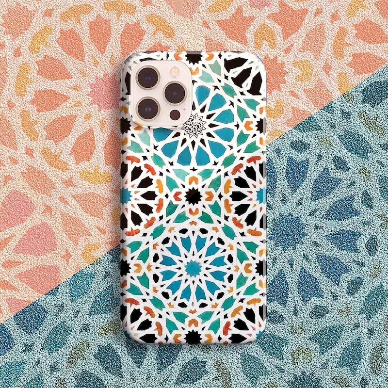 Blue Mosaic Tile Phone Case - Etsy