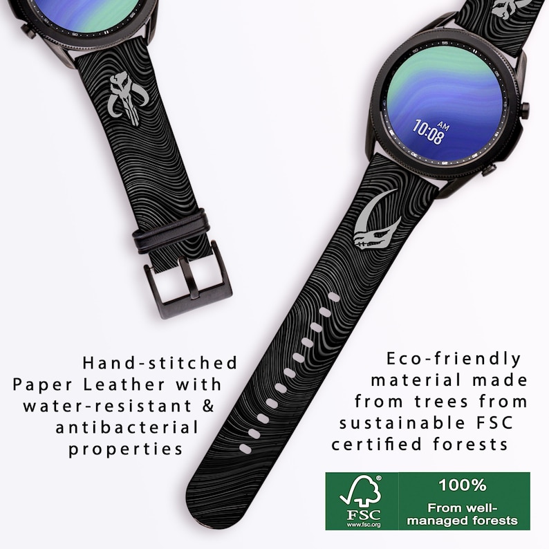 Mudhorn + Mythosaur Beskar Band for Traditional & Smartwatches ...