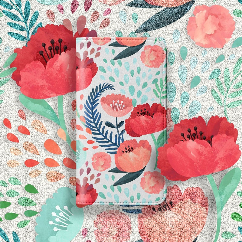 Poppy Phone Wallet Case - Etsy