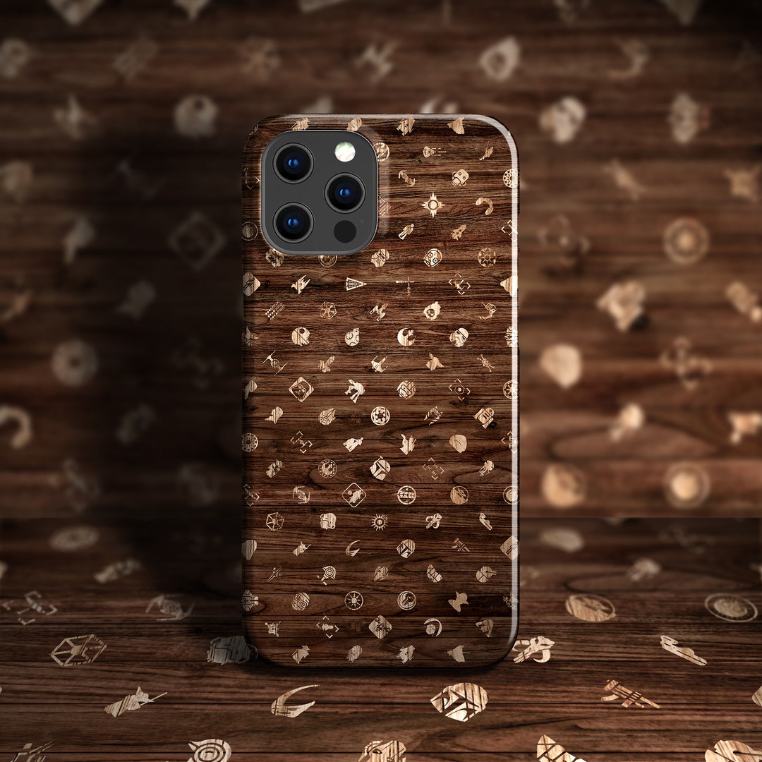 Far Far Away Icons Wood Effect Phone Case - for iPhone 17 Pro Max ...