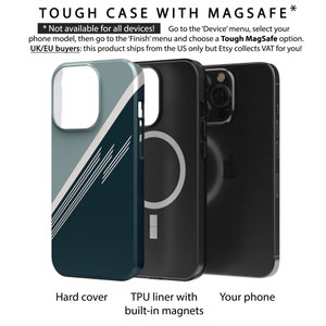 Retro Speed Blue Phone Case - for Apple iPhone 17 Pro Max Magsafe ...