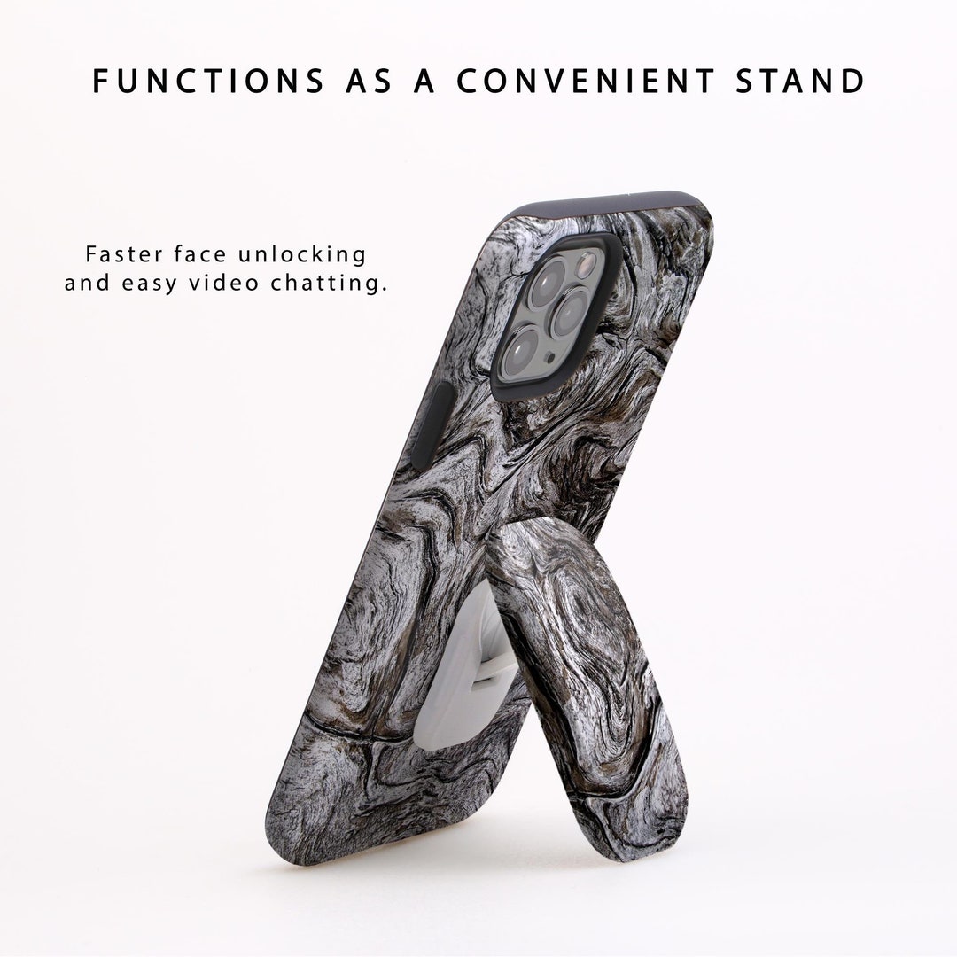 Wood Effect Phone Stand - Grip / Kickstand for Apple Iphone, Samsung ...