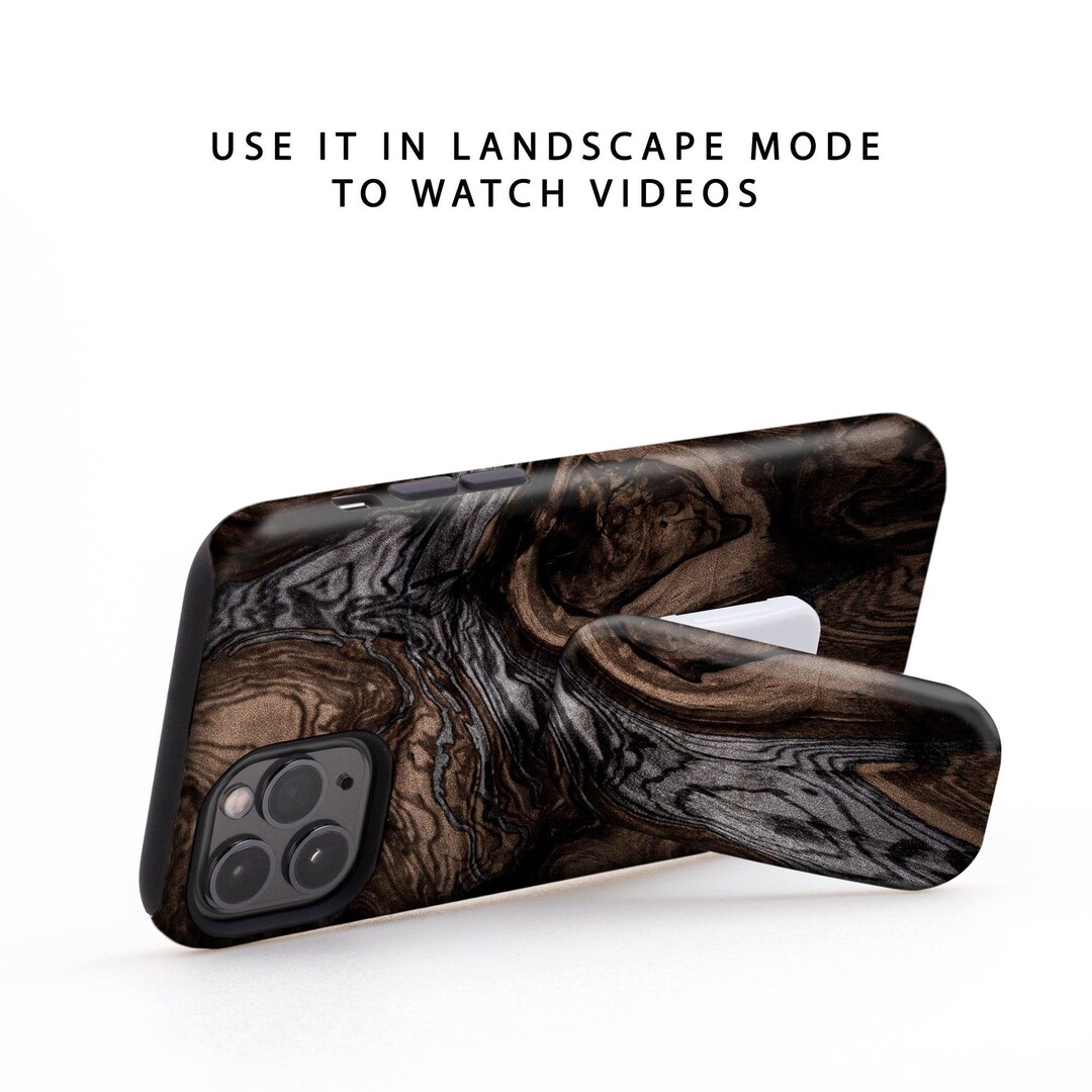 Wood Effect Phone Stand - Grip / Kickstand for Apple Iphone, Samsung ...