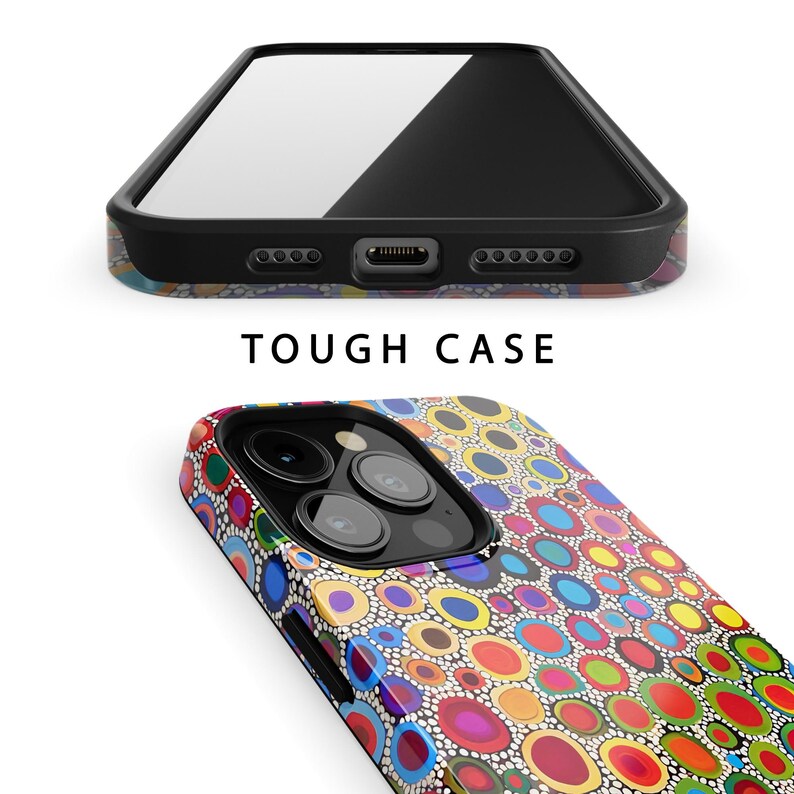 Bush Flowers Aboriginal Inspired Rainbow Phone Case - for Apple iPhone ...
