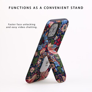 William Morris Strawberry Thief Phone Stand - Grip / Kickstand for ...