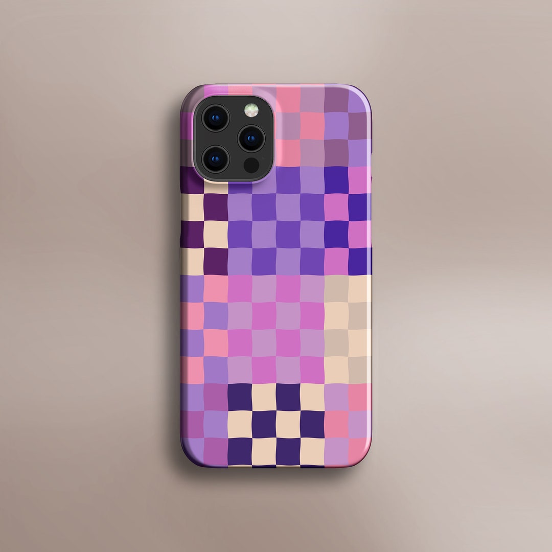 Purple Checkerboard Phone Case - for Apple iPhone 17 Pro Max Magsafe ...