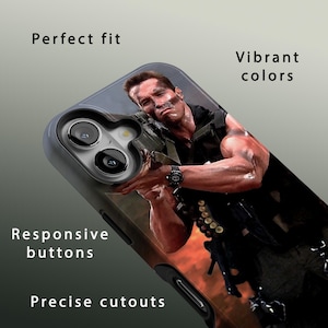 Arnold Schwarzenegger Commando Phone Case - for iPhone 17 16 Pro Max ...