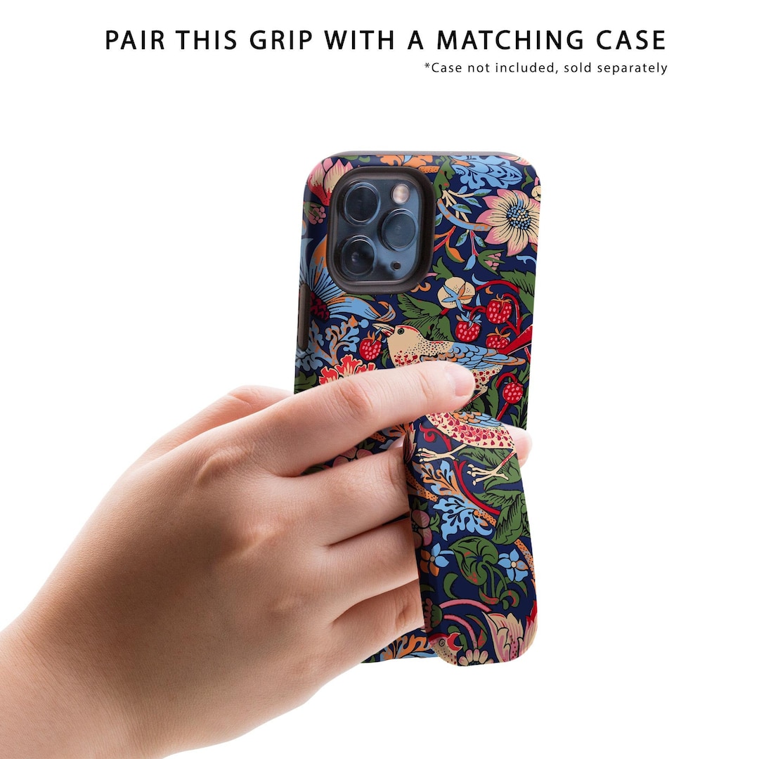 William Morris Strawberry Thief Phone Stand - Grip / Kickstand for ...