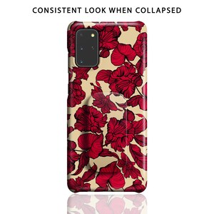 Phone Grip & Stand Red Flowers Kickstand Apple Iphone, Samsung Galaxy ...