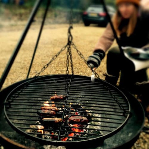 Campfire Cooking Hanging Grill for Tripods - Etsy