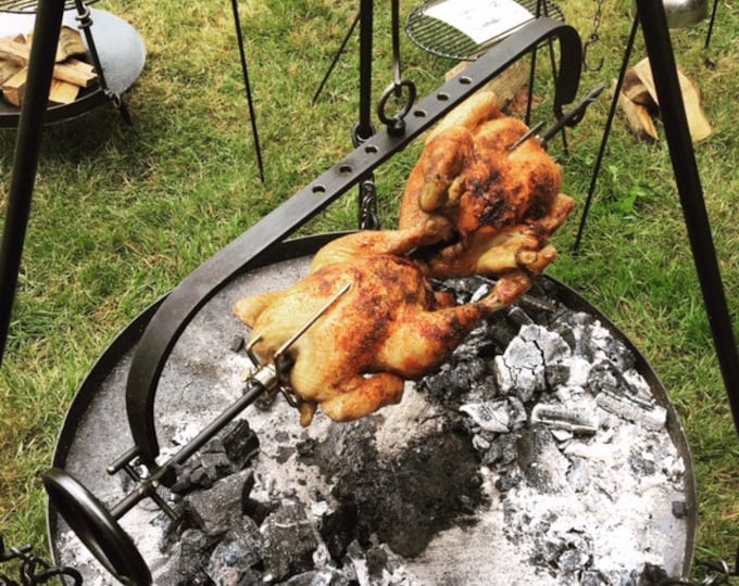 Hanging Campfire Rotisserie Spit - Etsy