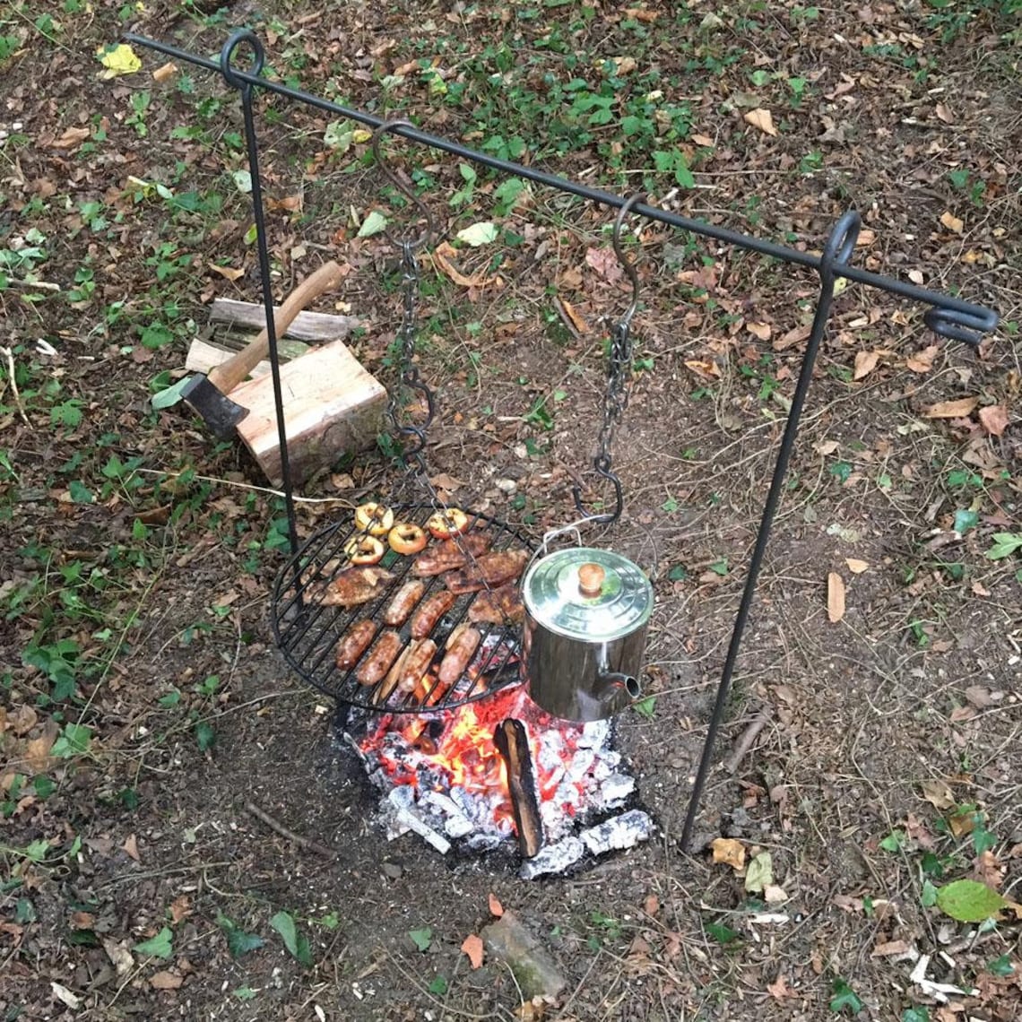 2in1 Campfire Cooking Tripod | Etsy