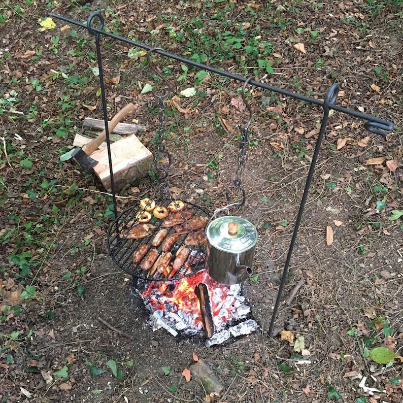 2in1 Campfire Cooking Tripod - Etsy