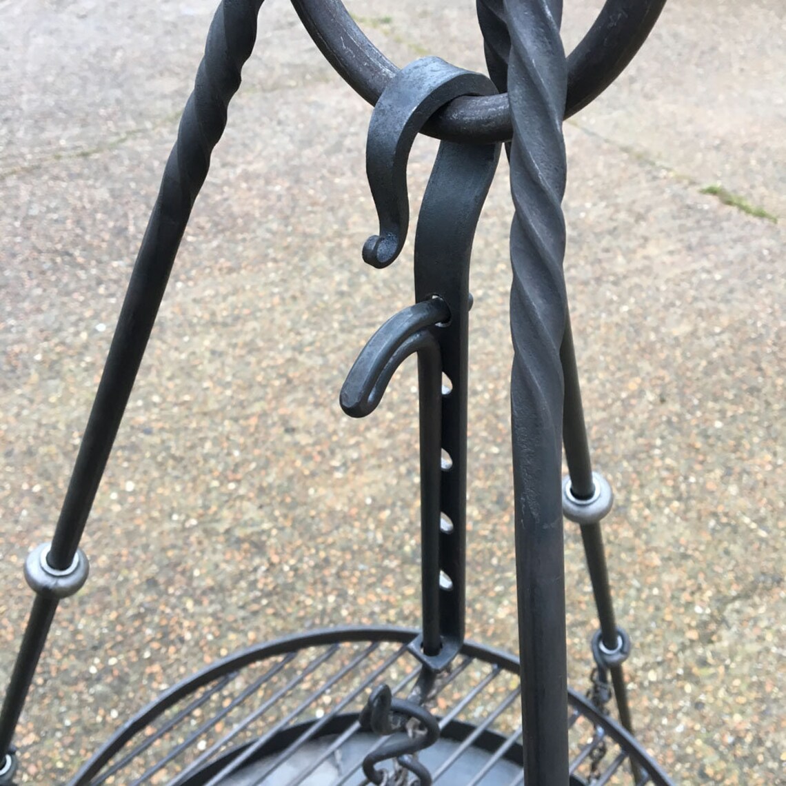 Forged Adjustable Trammel Hook for Cooking Tripods - Etsy